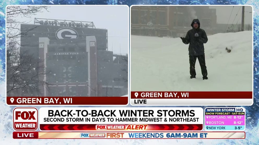 Back-to-back winter storms slam Midwest, Northeast | Latest Weather ...