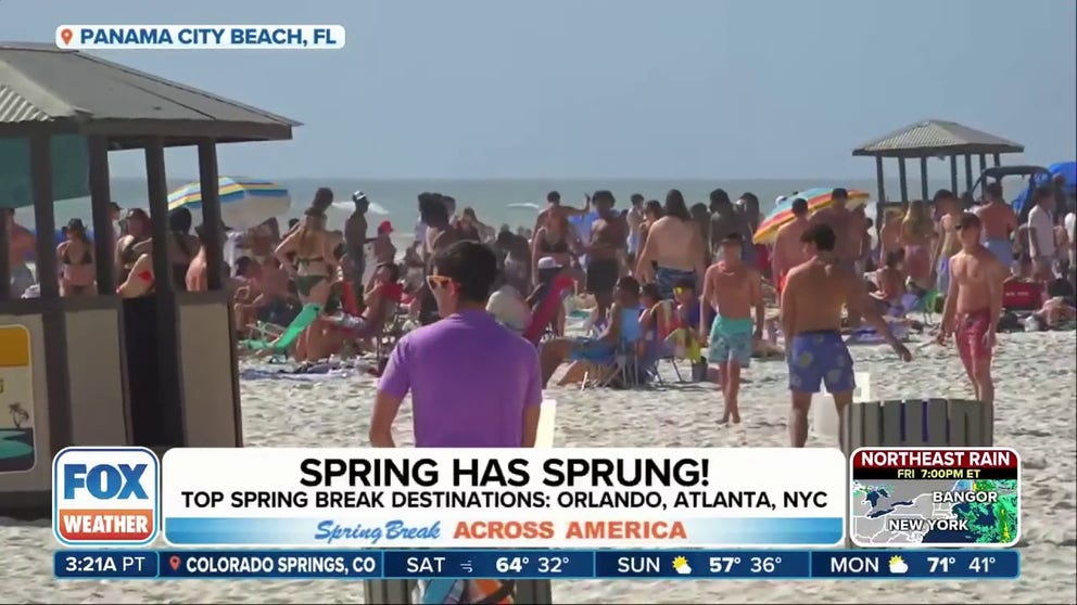 What's the spring break forecast for popular destinations this week ...