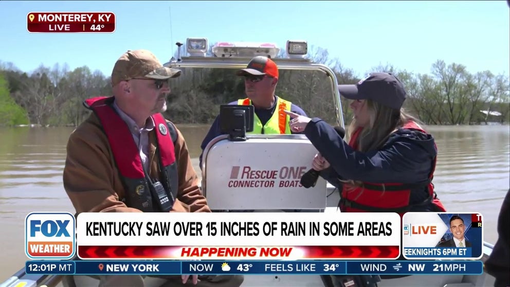 FOX Weather tours flood devastation by boat in Kentucky | Latest ...