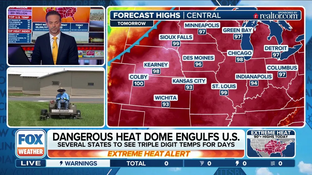 Heat dome bringing life-threatening temperatures to 30+ states | Latest ...