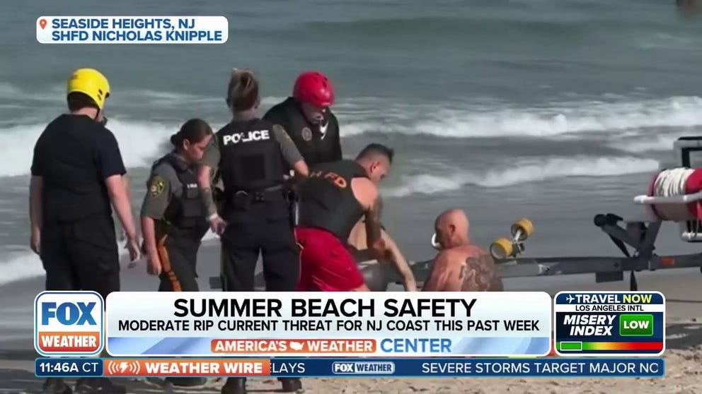 Learning summer beach safety amid New Jersey beach water rescues ...