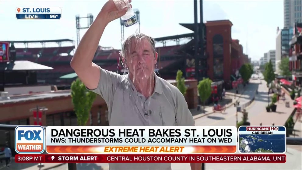 Storm Specialist Mike Seidel cools off in the extreme heat | Latest ...