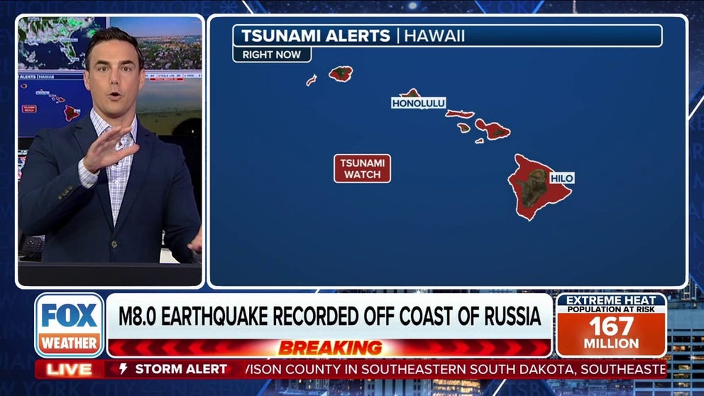 Earthquake triggers tsunami watch off the coast of Hawaii | Latest ...