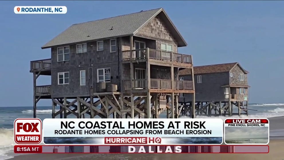 Hurricane Erin swells put Rodanthe beach homes at risk for collapse ...