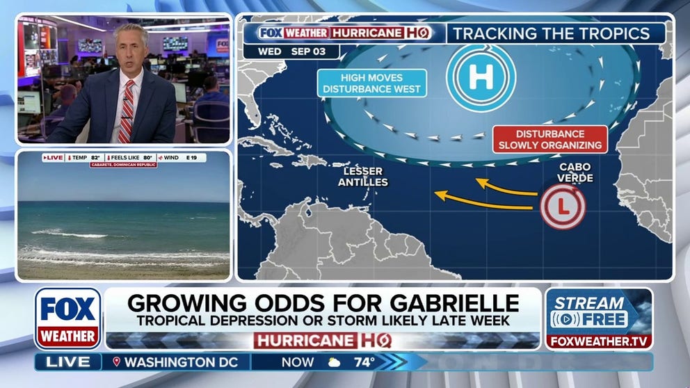 Odds for Tropical Storm Gabrielle continue to grow | Latest Weather ...