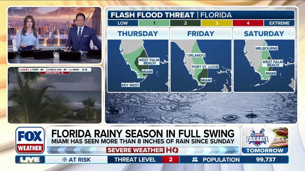Florida flash flood threat expands | Latest Weather Clips | FOX Weather