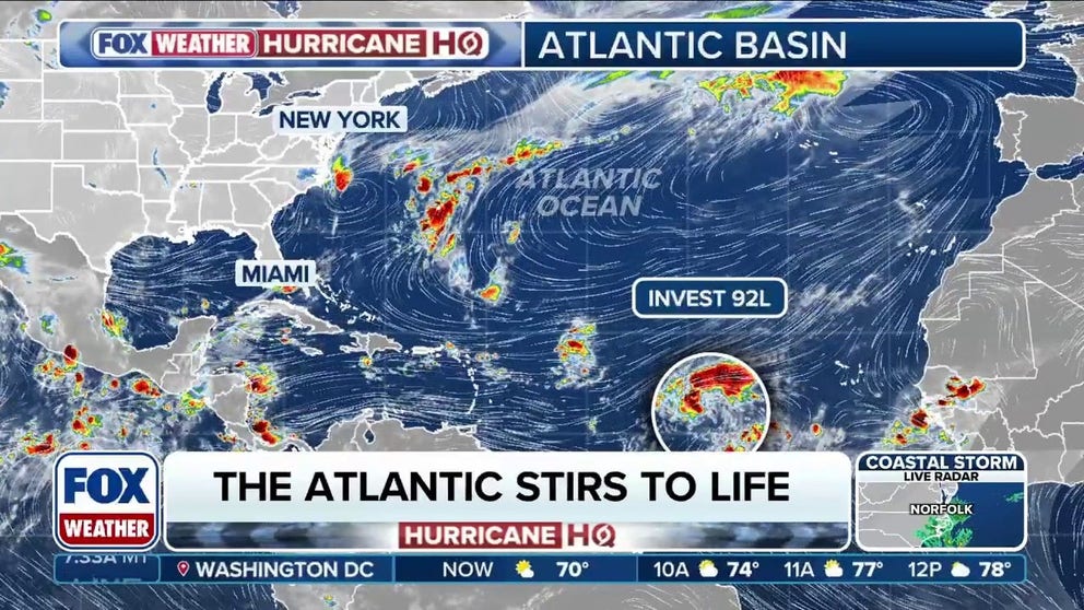 Invest 92L designated in Atlantic | Latest Weather Clips | FOX Weather