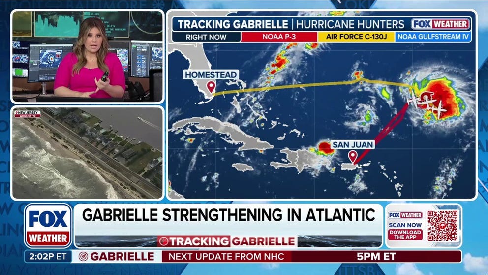 Hurricane Hunters find Tropical Storm Gabrielle a little stronger ...