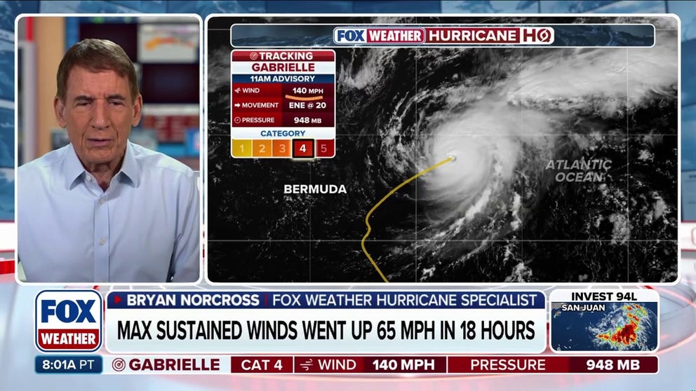 Hurricane Watch issued for Azores as Hurricane Gabrielle barrels toward ...