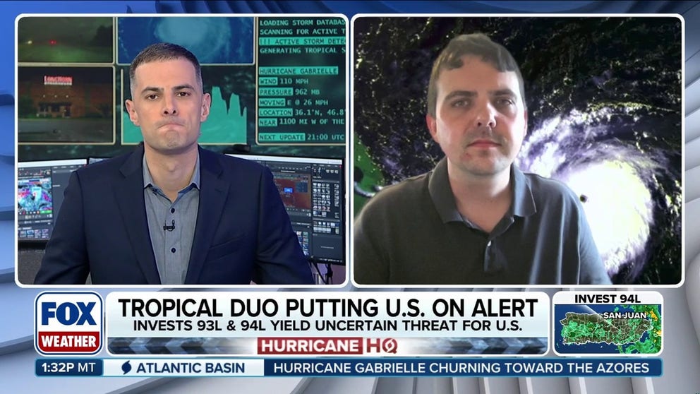 Tropical duo behind Gabrielle putting U.S. on alert | Latest Weather ...