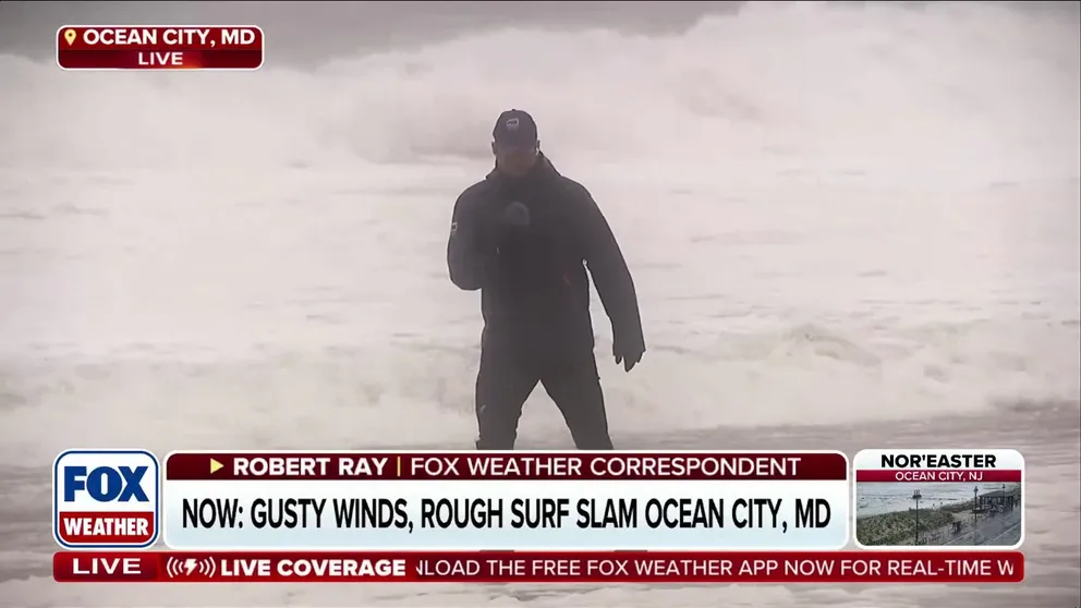 Gusty winds and rough surf slam Ocean City, Maryland | Latest Weather ...