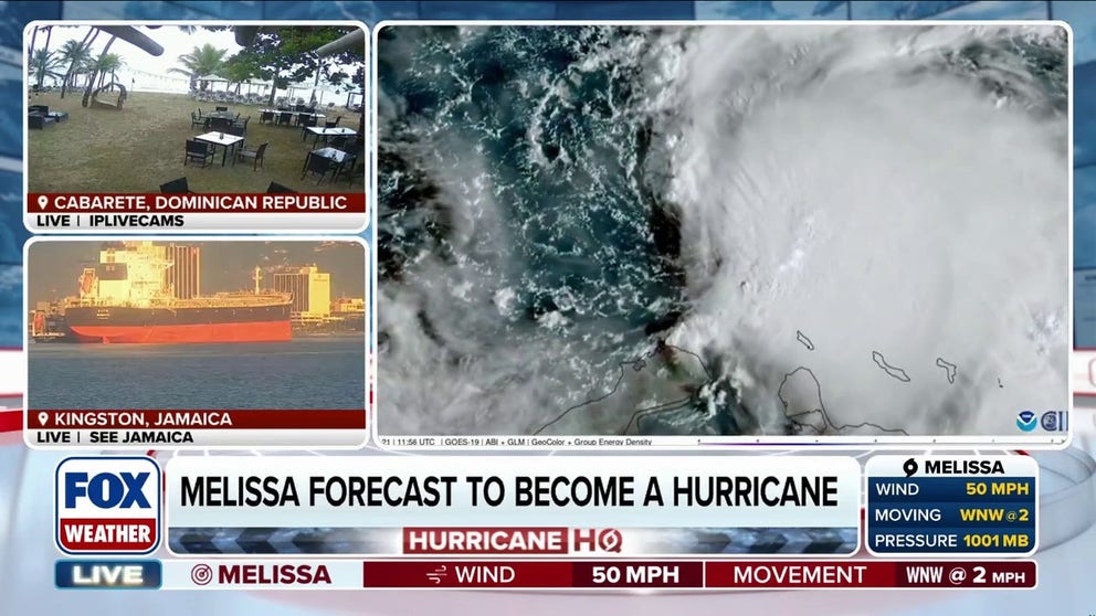 Tropical Storm Melissa forecast to become hurricane while delivering ...