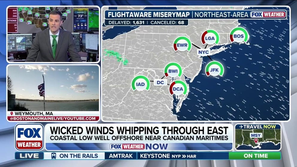 Strong winds lash through the Eastern U.S. | Latest Weather Clips | FOX ...