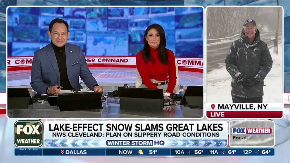 Lake-effect snow slams Great Lakes and Northeast | Latest Weather Clips ...