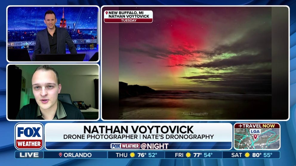 Aurora Borealis lights up sky for the second evening | Latest Weather ...