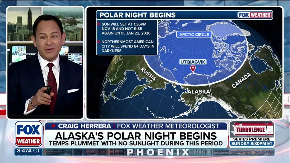 Northern Alaska's first Polar night begins, with no dawn emerging till ...