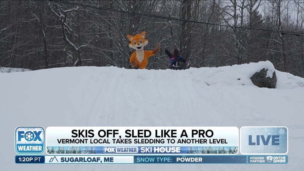 Sledding like a pro at the FOX Weather Ski House | Latest Weather Clips ...