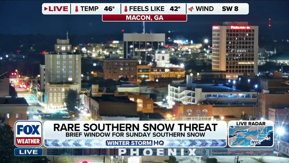 Rare southern snow threat | Latest Weather Clips | FOX Weather