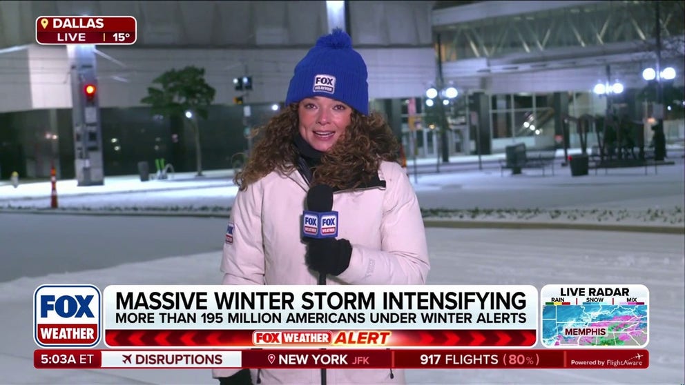 FOX Weather Meteorologist Bayne Froney is live from Dallas, where roads ...