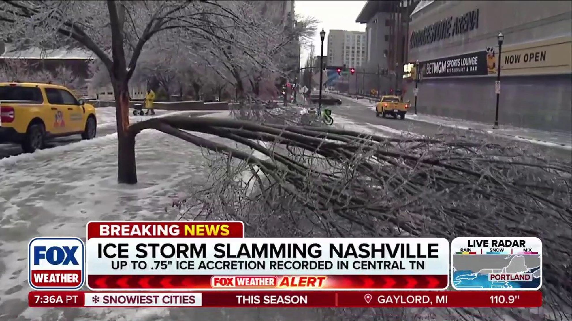 South encased in ice as winter storm turns deadly, more than 1M power ...