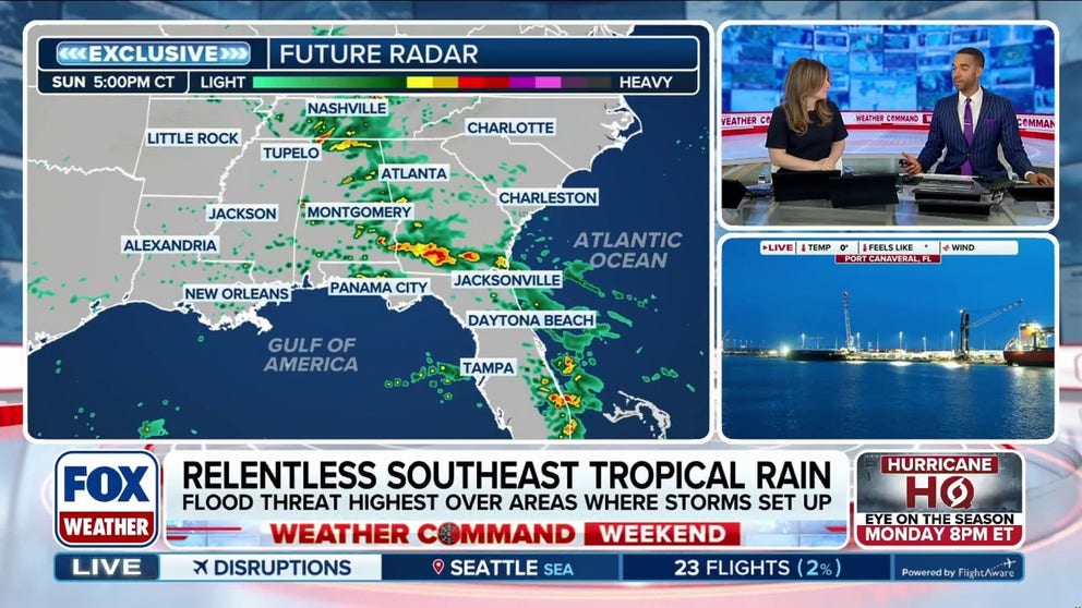 Florida and Southeast face tropical downpours, flood threat through ...