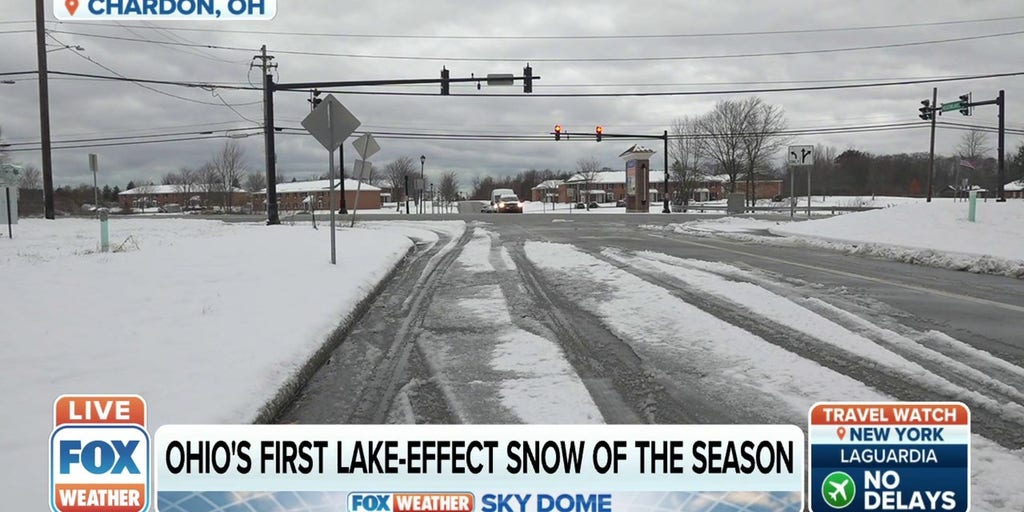 First lake-effect snow of the season in Ohio | Latest Weather Clips ...