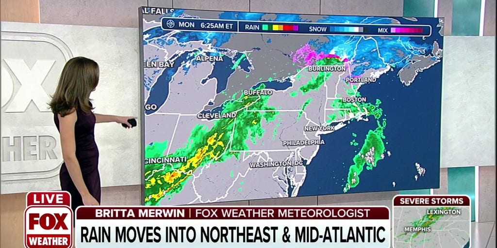 Early-week storm spreads high winds, rain across East | Latest Weather ...