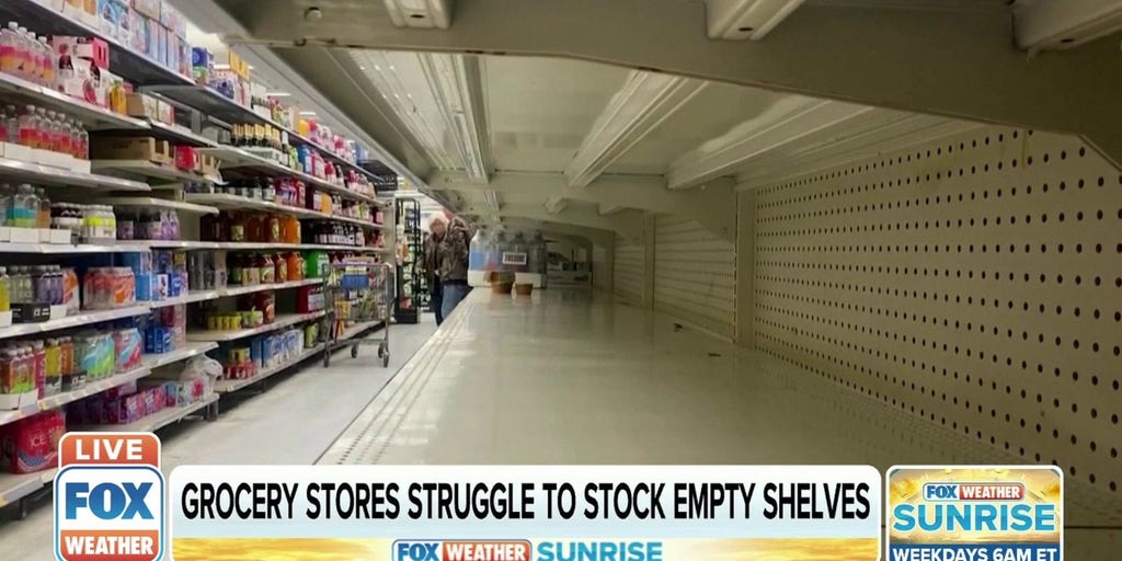 Grocery stores struggling to stock empty shelves due to recent winter ...
