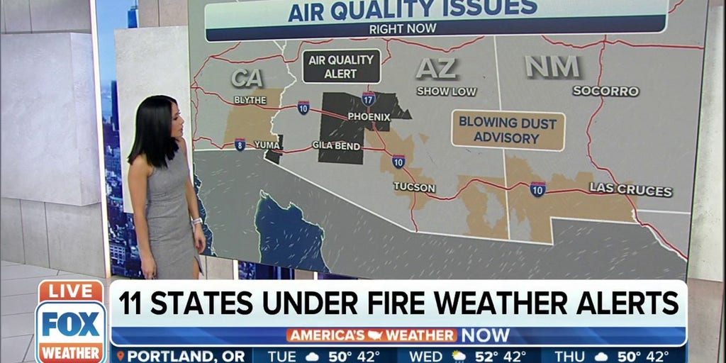 Fire weather alerts issued for 11 US states | Latest Weather Clips ...