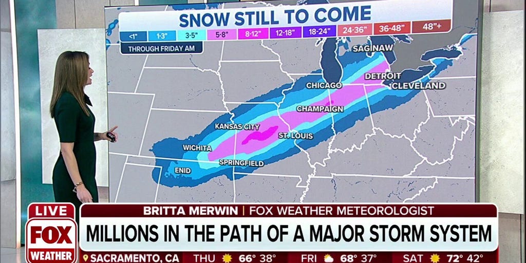 Strong winter storm bringing heavy snow, ice through Central US ...