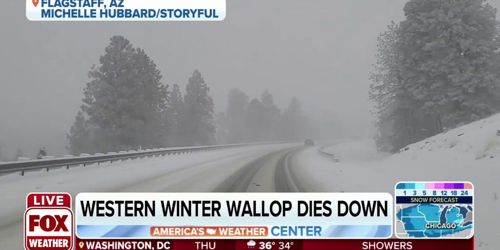Watch: Winter weather hits Flagstaff, Arizona | Latest Weather Clips ...