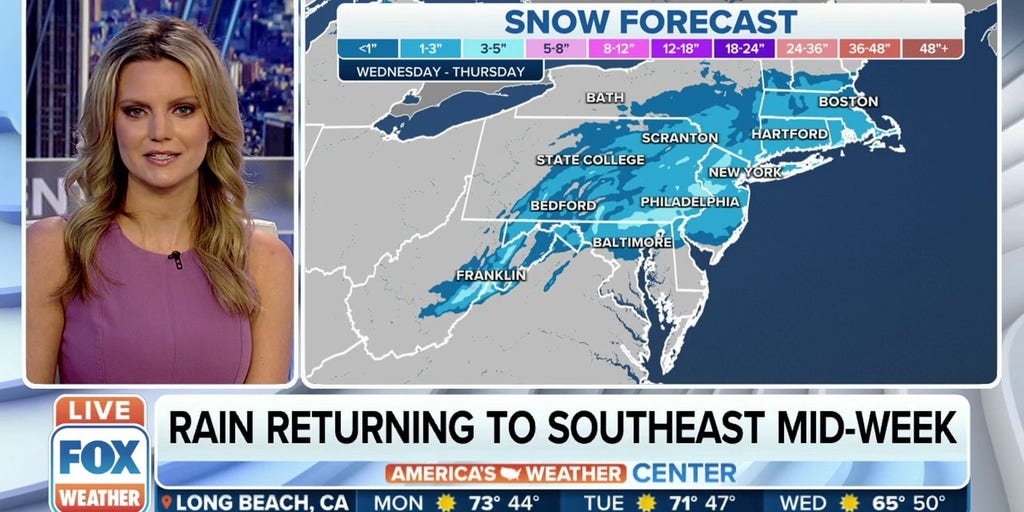 Late week shot of snow for the Northeast | Latest Weather Clips | FOX ...