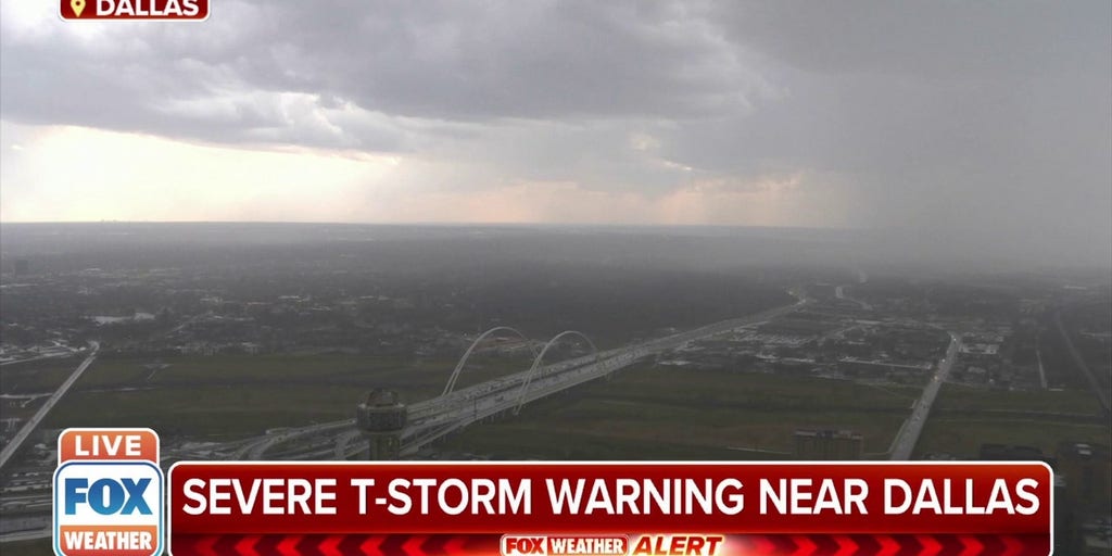 Severe thunderstorm brings rain, gusty winds, large hail to Dallas, TX ...