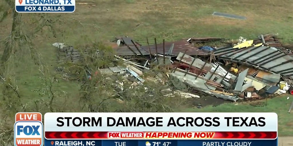 Watch: Severe storms leave widespread damage across Texas | Latest ...