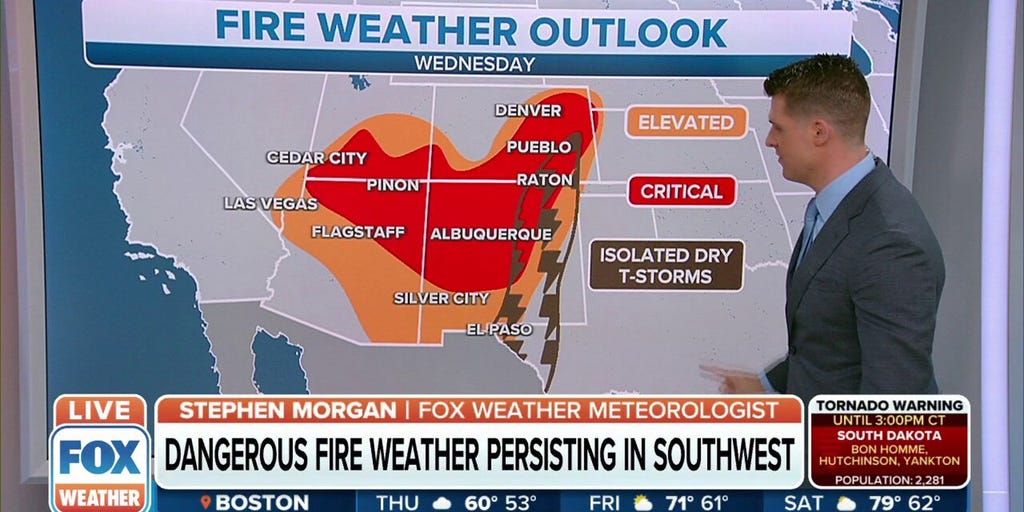 Critical fire weather continues across Southwest Wednesday | Latest ...