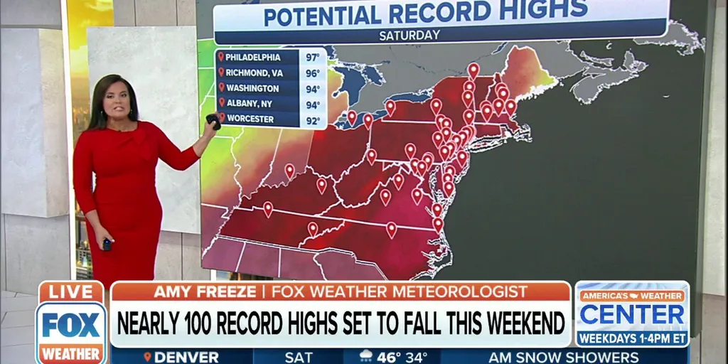 Nearly 100 record highs set to fall this weekend | Latest Weather Clips ...