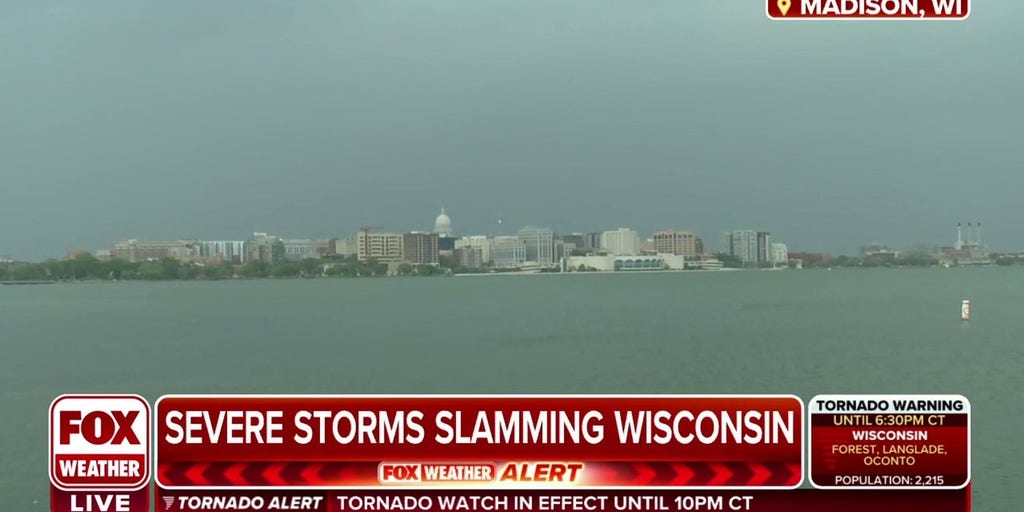 Storm clouds build in Madison, Wisconsin | Latest Weather Clips | FOX ...