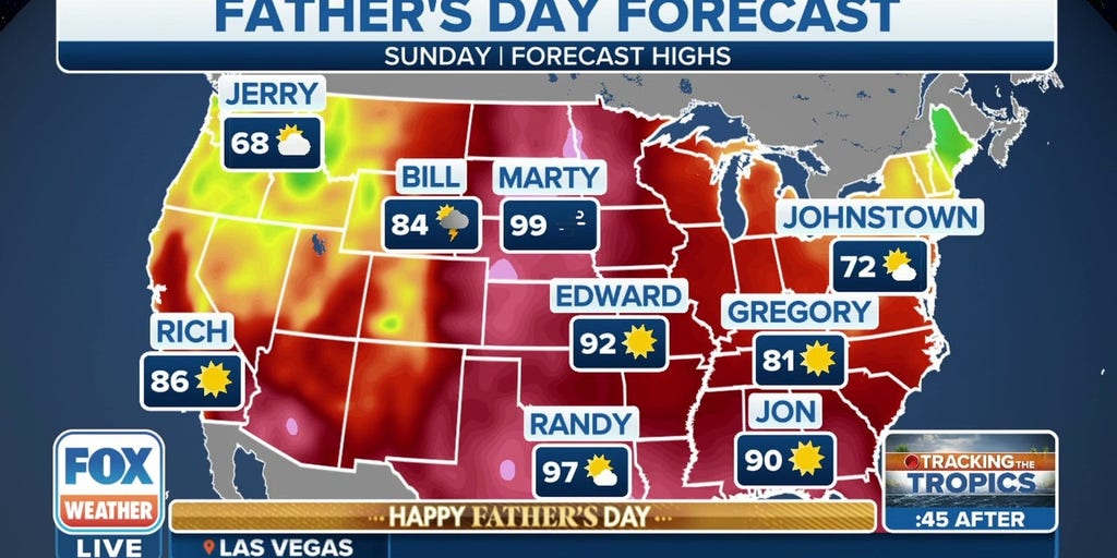 Father's Day forecast across the country | Latest Weather Clips | FOX ...