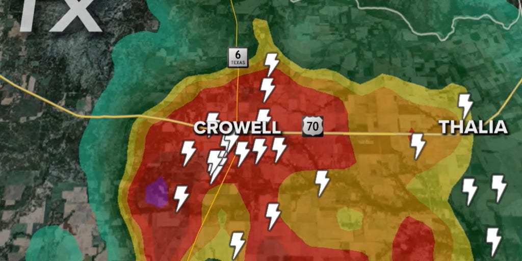 Radar animation of lightning over North Texas | Latest Weather Clips ...