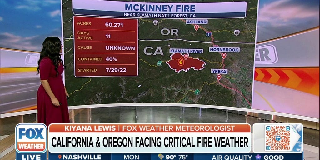 McKinney Fire in California burns 60,000+ acres, 40% contained | Latest ...