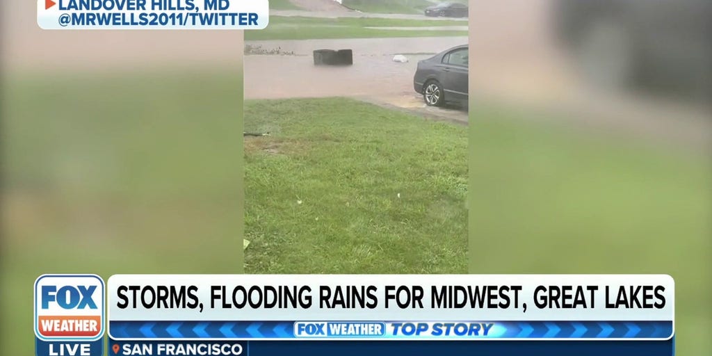 Streets turn into rivers in Landover Hills, MD | Latest Weather Clips ...