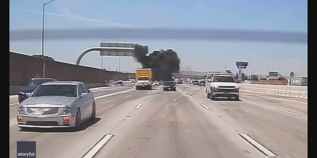 Watch: Plane makes crash landing on California highway | Latest Weather ...