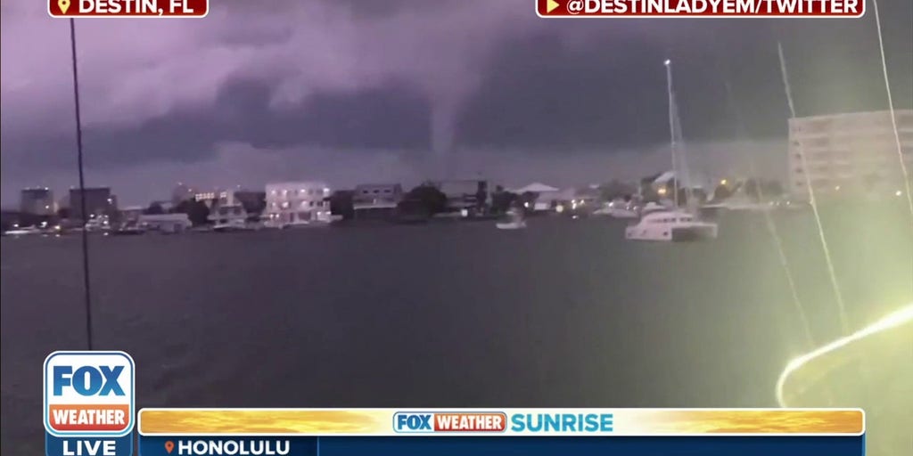Waterspout forms in Destin, Florida | Latest Weather Clips | FOX Weather