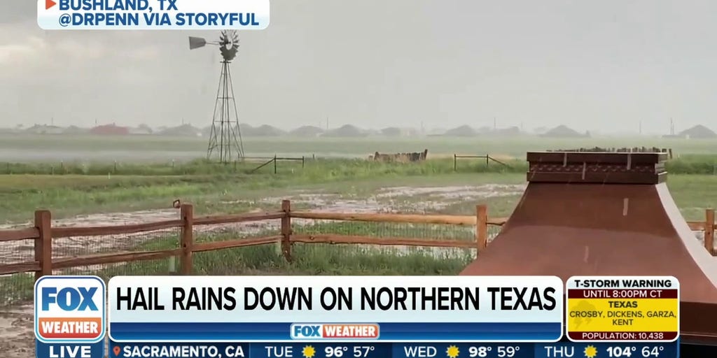 Hail hits northern Texas | Latest Weather Clips | FOX Weather