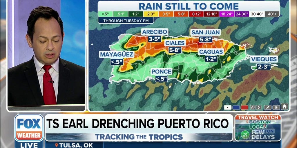 Tropical Storm Earl drenches Puerto Rico | Latest Weather Clips | FOX ...