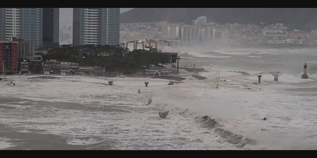 Busan, South Korea as Hinnamnor approaches | Latest Weather Clips | FOX ...