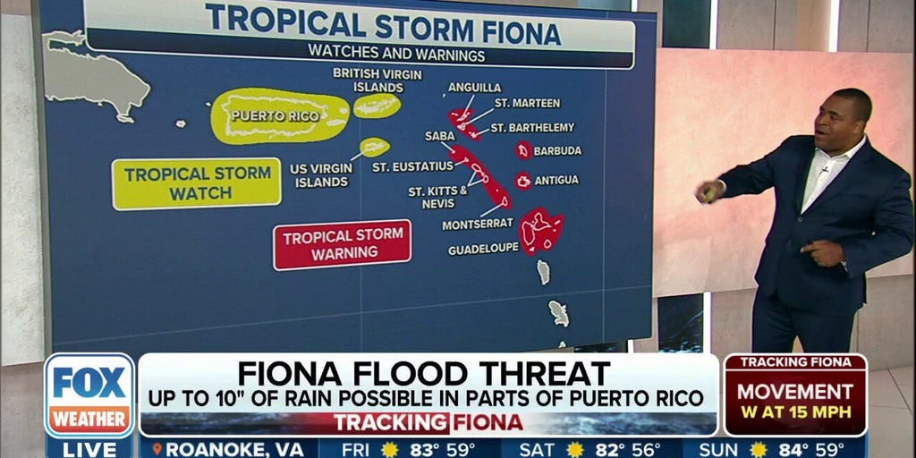 Tropical Storm Watches issued for Puerto Rico as Fiona approaches ...