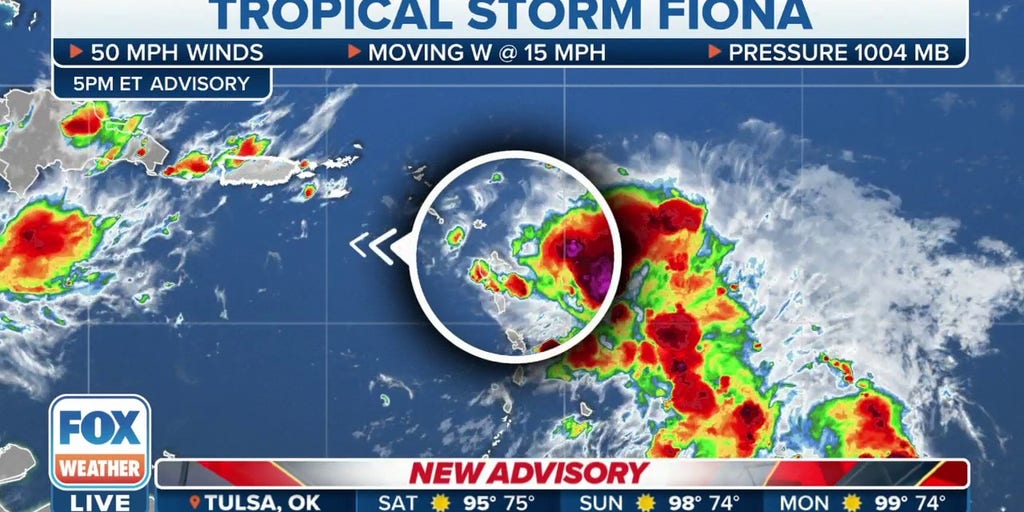 Leeward Islands starting to feel effects of Tropical Storm Fiona ...