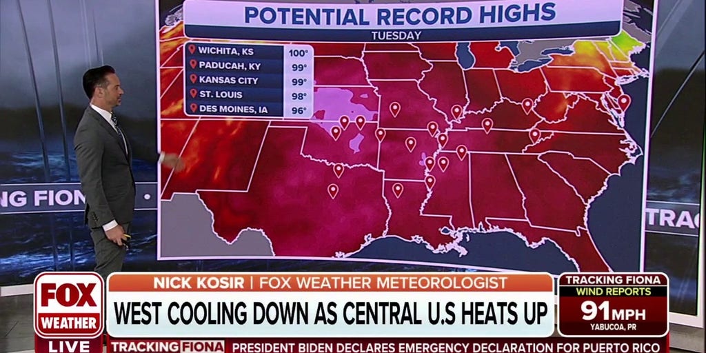 Hot weather shifts to Central US | Latest Weather Clips | FOX Weather