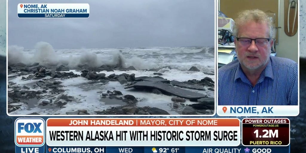 Alaska city pummeled by massive storm surge | Latest Weather Clips ...